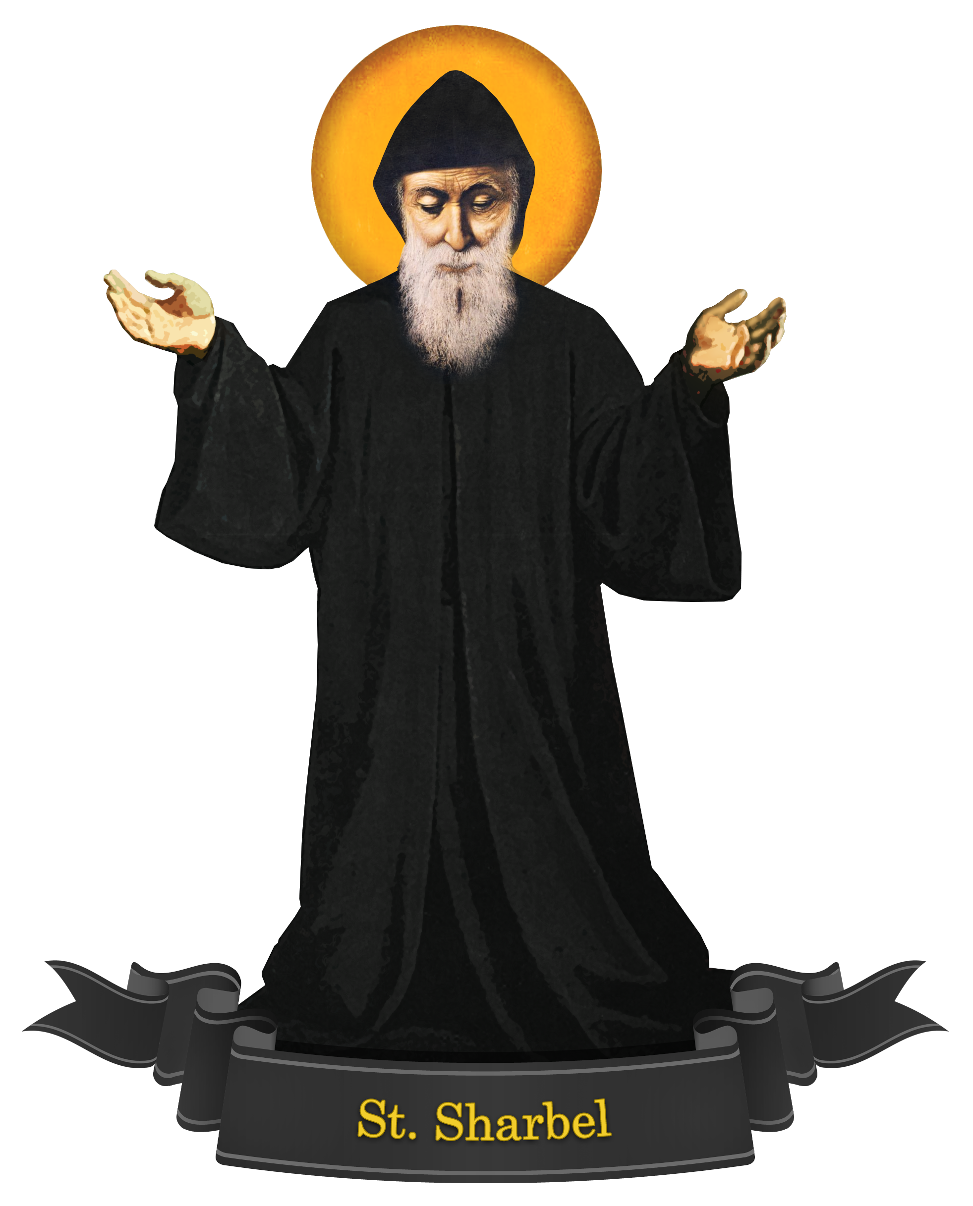 St. Sharbel Decal – Devout Decals